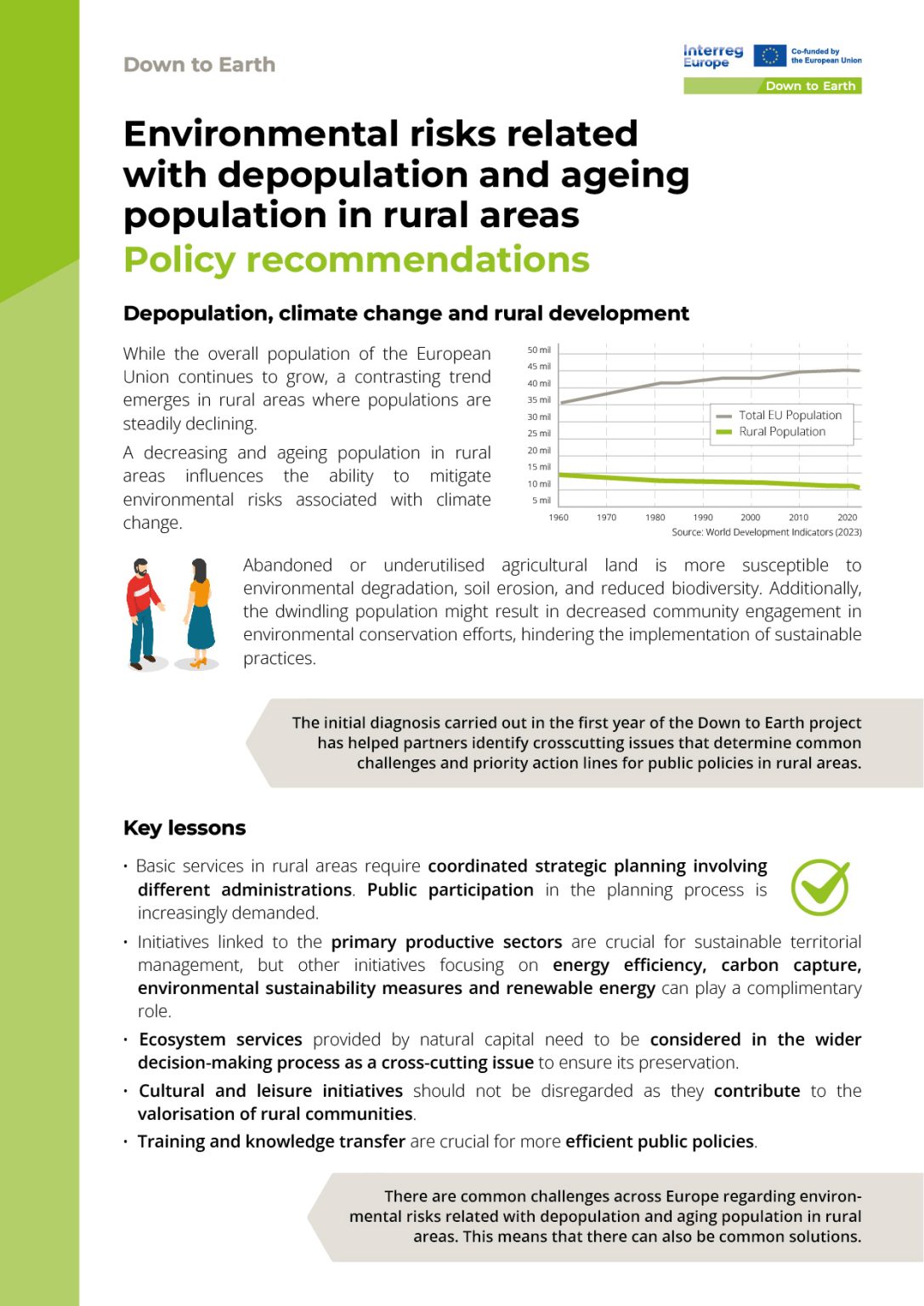 DOWN TO EARTH Policy Brief – Institute for Urban Excellence